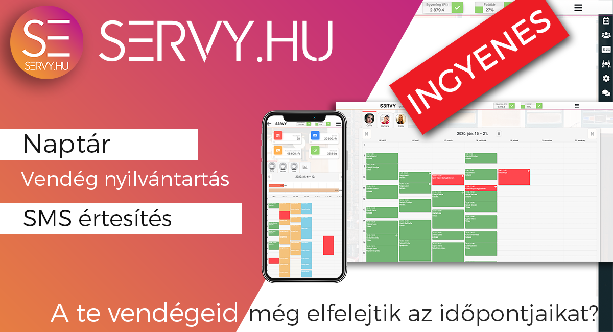 SERVY Online Naptár